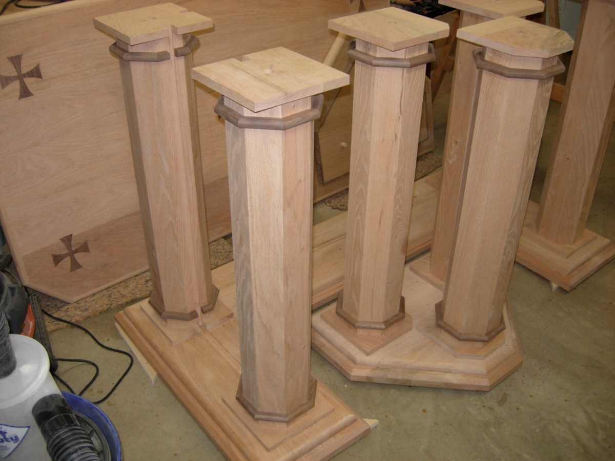 Church Altar and tabernacle stand – day 23 | Midnight Woodworking