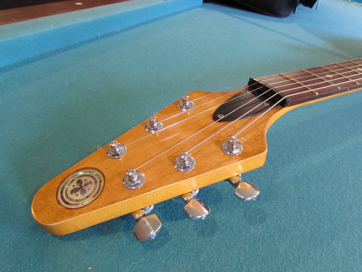 Guitar headstock inlay | Midnight Woodworking