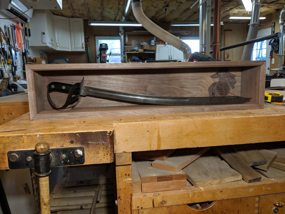 Sword display case | Midnight Woodworking