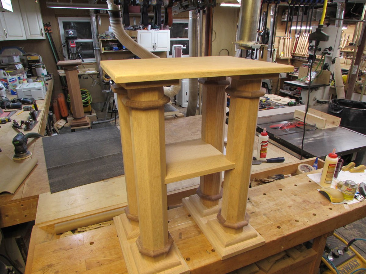 St. Kilian chapel – Credence table – part 2 | Midnight Woodworking