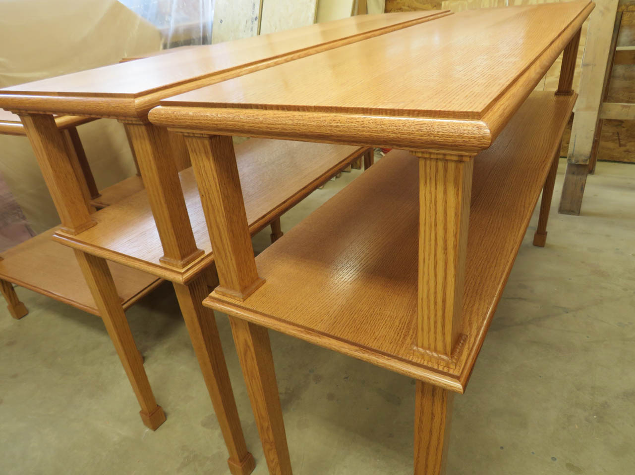 Credence tables for Holy Spirit Church – part 5 | Midnight Woodworking